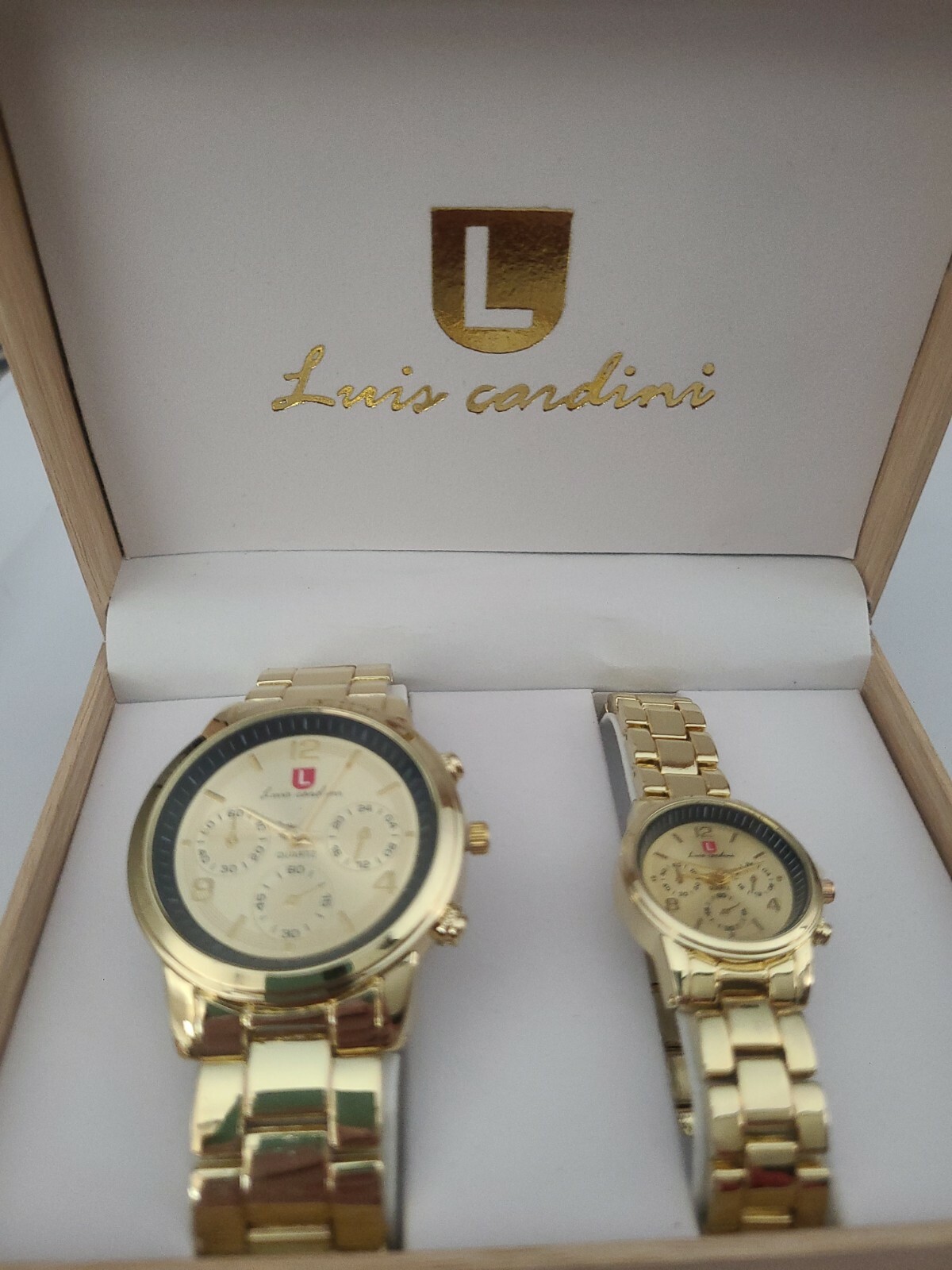 Luis Cardini Quartz His And Hers Watch Pair. WR. NIB. | eBay