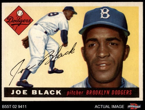 1955 Topps #156 Joe Black Dodgers 6.5 - EX/MT+ | eBay