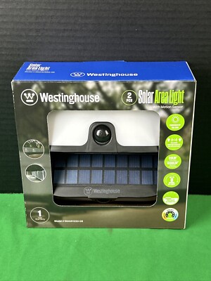 Westinghouse 2 Pack 1200 Lumen Solar Motion Activated Pre-Linked Wall ...