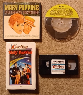 Walt Disney's - Mary Poppins- Reel to Reel - 7 1/2" IPS + VHS Tape ...