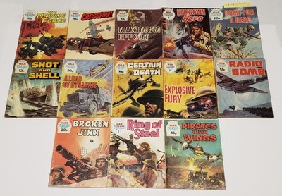 26 Vintage Fleetway War Picture Library Comics WWII British Army, RAF ...