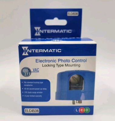 Intermatic NightFox Blue Photoelectric Locking Mount Control 3 Prong ...