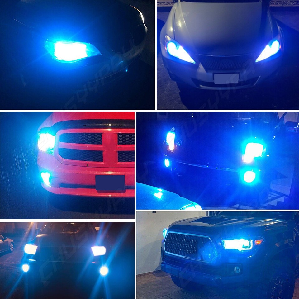 4pc H11 H7 LED Combo Headlight Bulbs Hi/Low beam 8000K For GMC Acadia ...