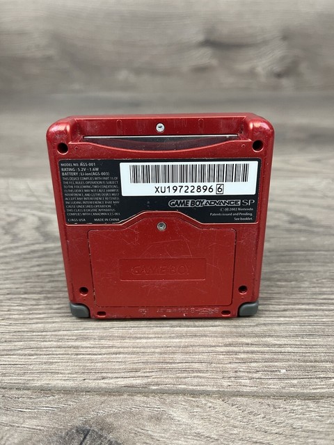 Nintendo Game Boy Advance SP Handheld System - Flame Red for sale ...