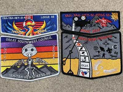 Boy Scout Yah-Tah-Hey-Si-Kess 66 New Mexico 2024 NOAC OA Flap Patch Set | eBay