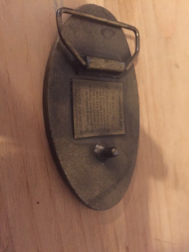 Vintage Brass United States Army Delayed Entry Program Belt Buckle ...