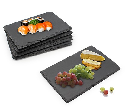 Slate Boards Tapas Appetizers Cheese Sushi Serving Dishes Set Dining ...