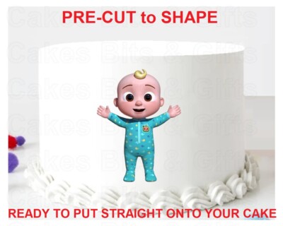 JJ Baby Edible Icing CAKE TOPPER Birthday Decoration Cocomelon | eBay ...