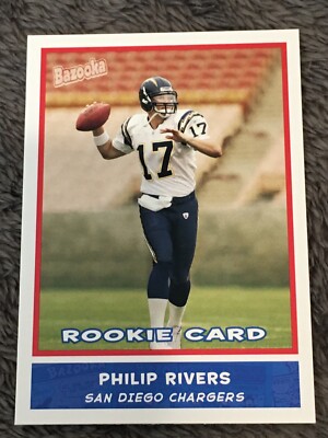 2004 Topps Bazooka Philip Rivers Rookie Card RC #170 Chargers MT | eBay