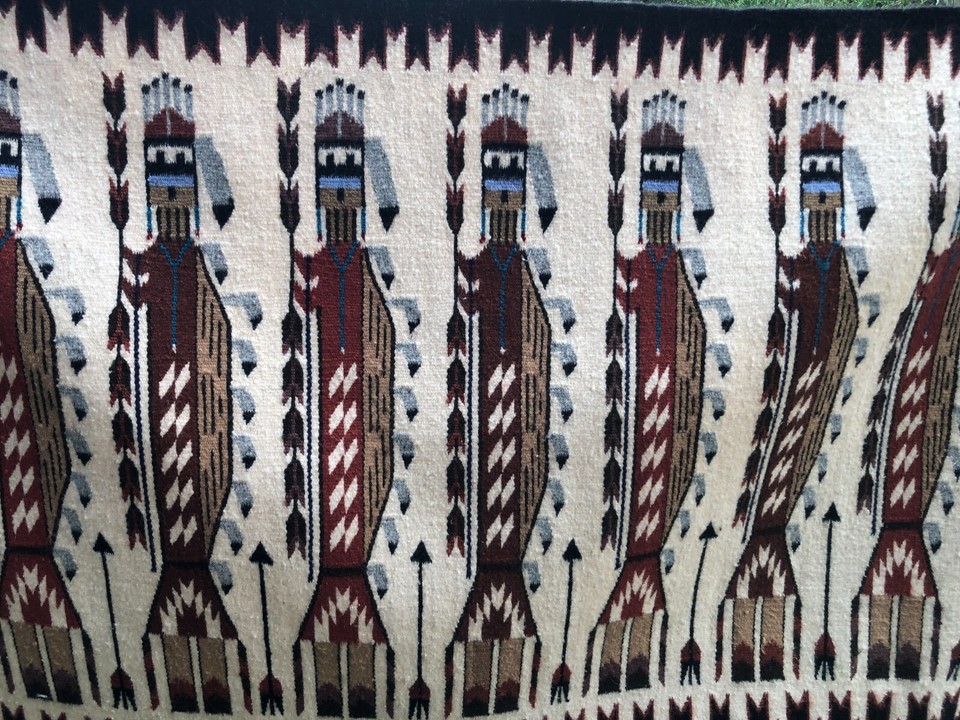 YEI PATTERN VINTAGE NAVAJO RUG 43" x 27" | eBay