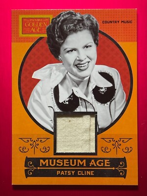PATSY CLINE 2014 PANINI MUSEUM AGE WORN RELIC CLOTHING SWATCH CARD 🐐 | eBay