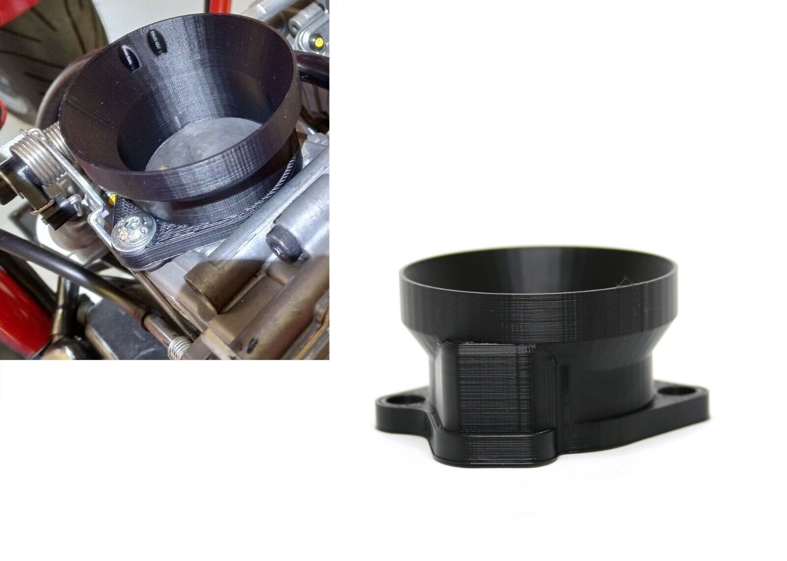 Bellmouth Velocity Stack Air Intake Trumpet for Keihin FCR Ducati ...