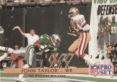 FREE SHIPPING-MINT-1992 Pro Set John Taylor #321 PLUS 49ERS BONUS CARDS ...