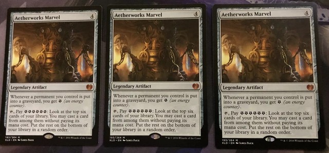 3x Aetherworks Marvel / Kaladesh LP* (Pioneer - English Magic the ...