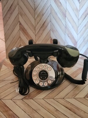 Vintage Phone TeleConcepts Model 230542 Black circa 1926 Push Dial ...