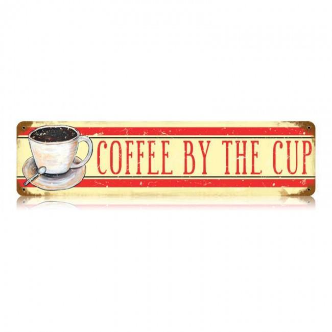 Retro Cafe Mocha Fresh Coffee Latte Metal Sign Coffee Shop Diner ...