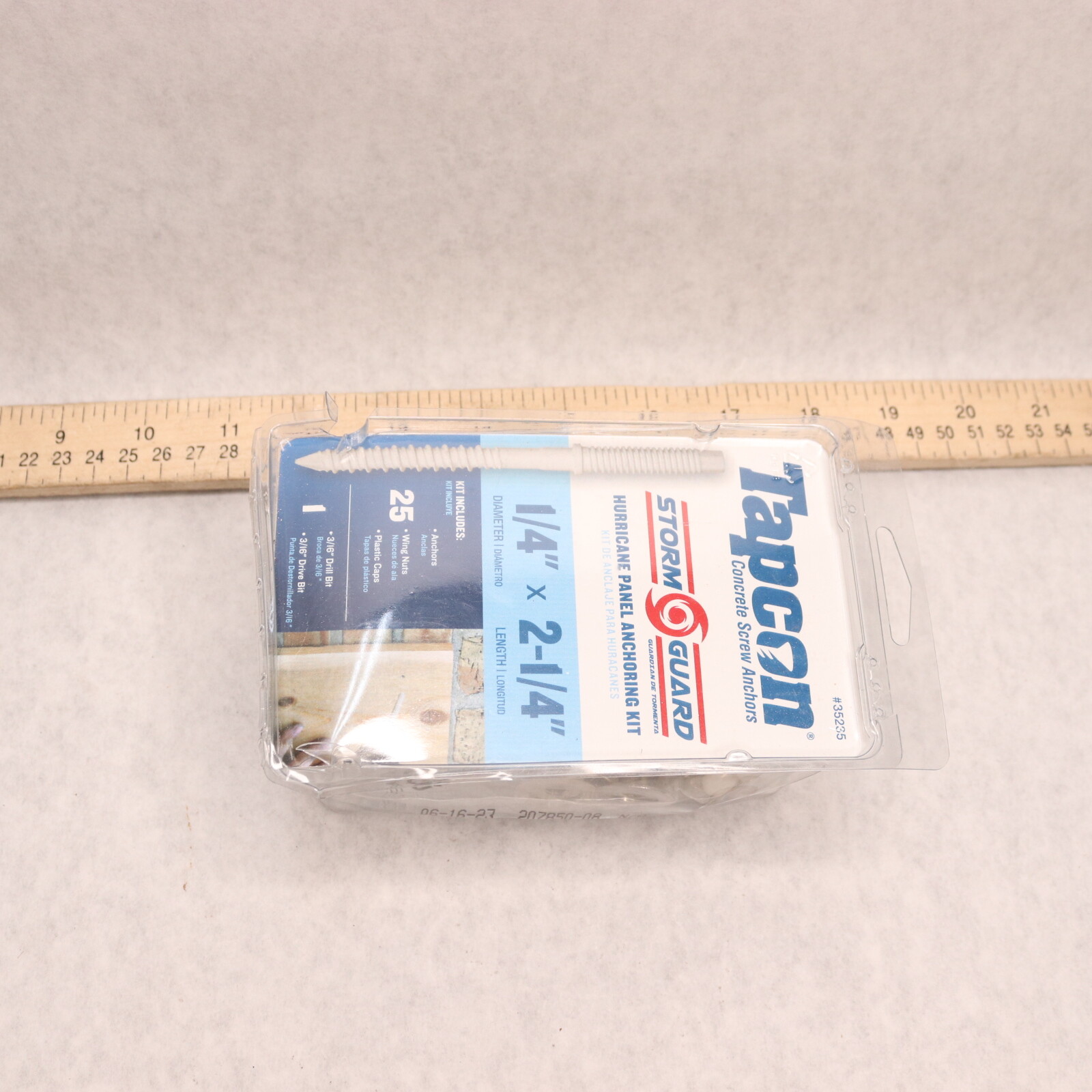 Tapcon Storm Guard Hurricane Anchoring Kit Hex Nut White 1/4" -1/4 ...