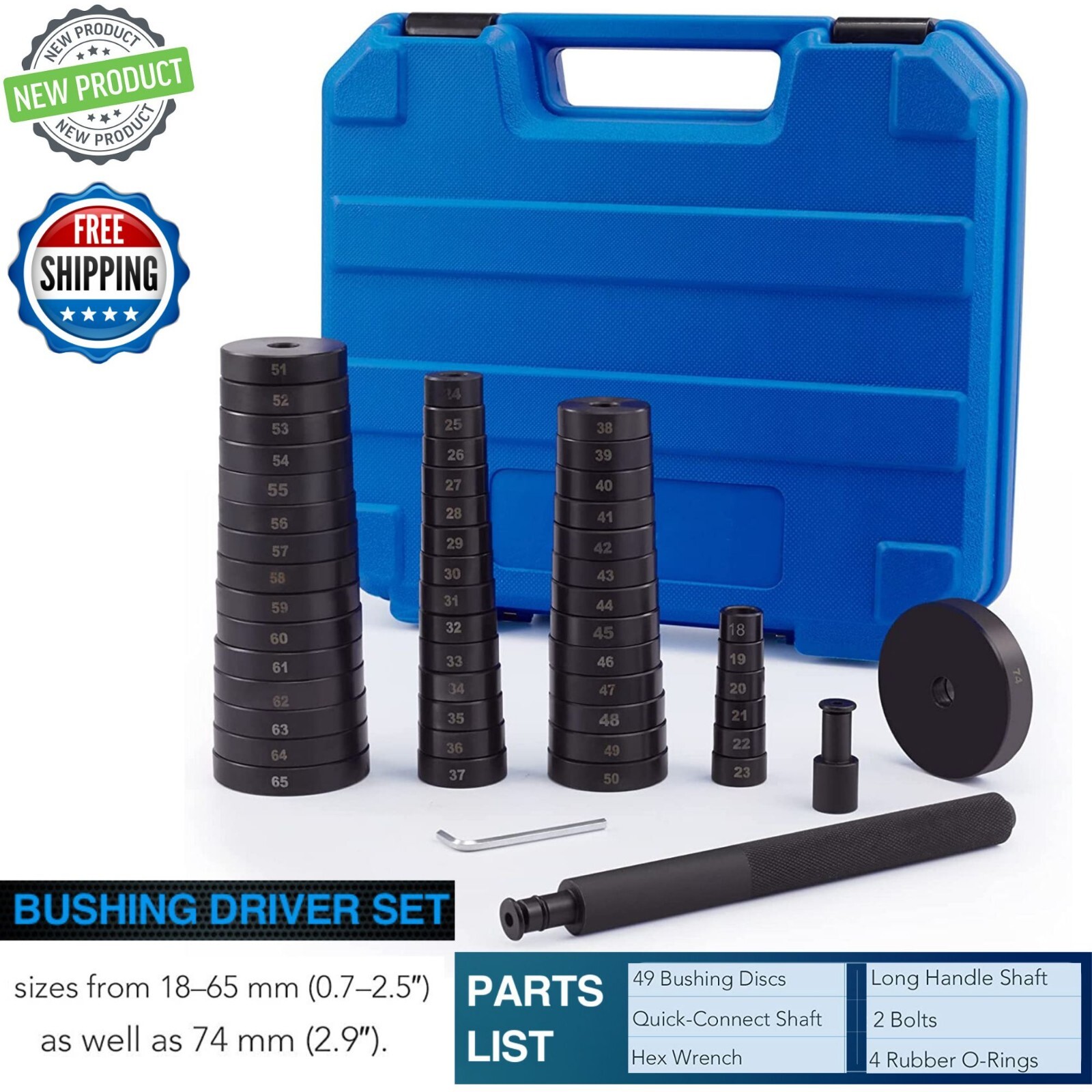 Bushing Removal Driver Tool Wheel Installer Impact Puller Seal Bearing ...