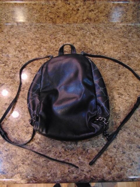 Victoria's Secret Black & White Monogram Small City Backpack | eBay