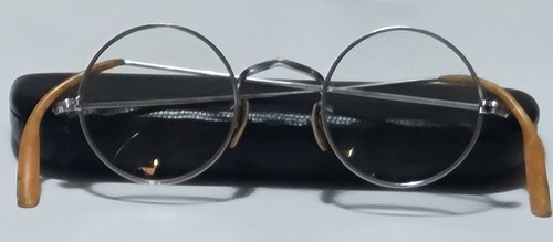 Antique Pacific Optical Co. 12KGF Round Wire Framed Glasses | eBay