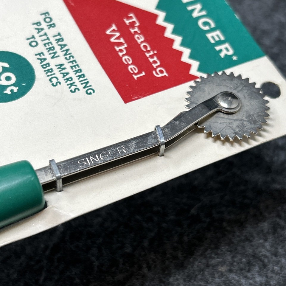 Vintage NOS Singer Tracing Wheel Sewing Tool Fabric Pattern Marker Made ...