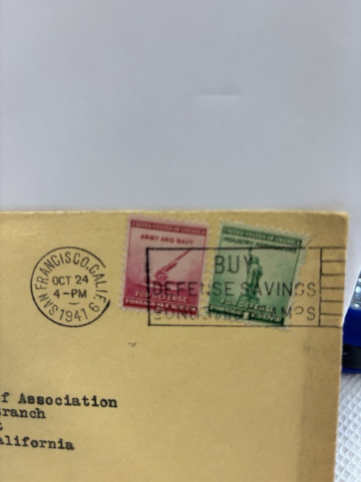 China War Relief Asso. Of America 1941 Post Mark Envelope, Letters Pins ...