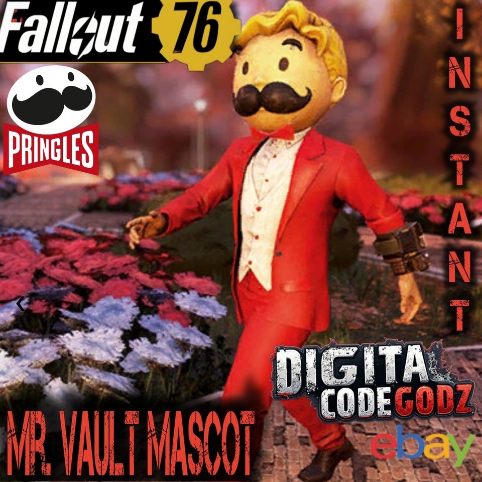 Fallout 76 x Pringles Exclusive Promotion - Mr. Vault Mascot Mask ...