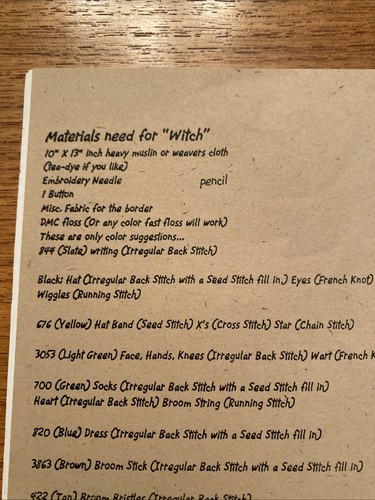 Hanging By A Thread October Sampler Pattern Witch If The Broom Fits ...