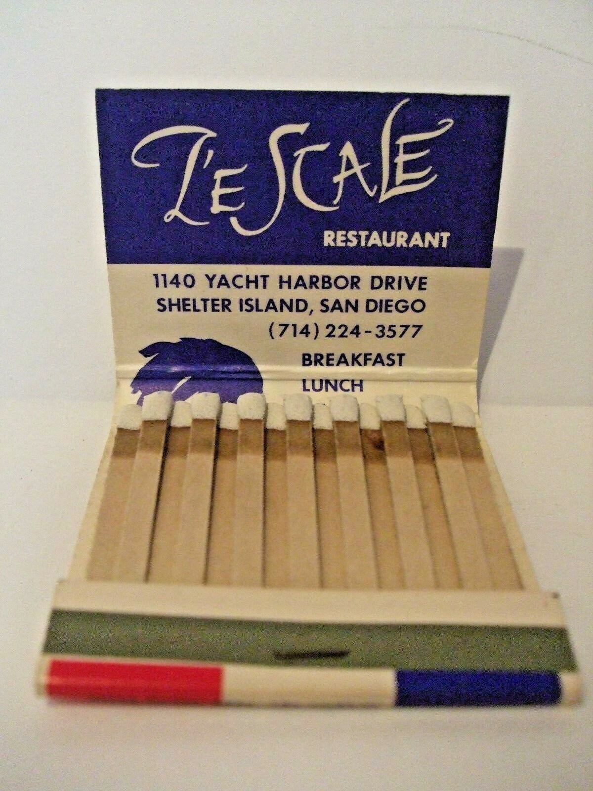 Le Scale Restaurant San Diego Matchbook | eBay