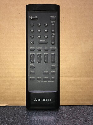 Mitsubishi TV VCR AUX Remote Control K-PM2-049 - Works! | eBay