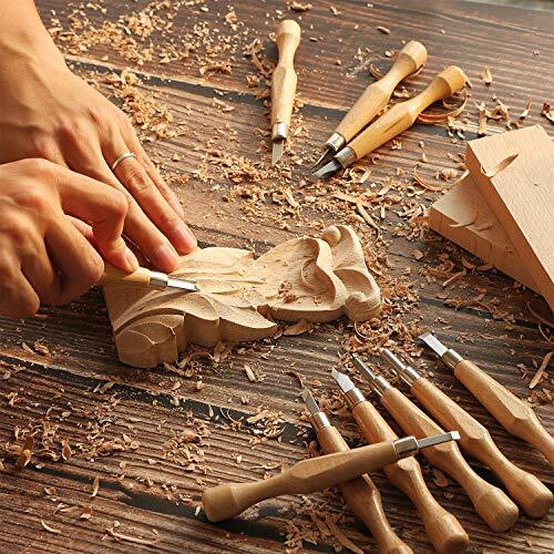 Hardwood Carving Tools Kit AISI-07 Carbon Steel Graver Set for ...