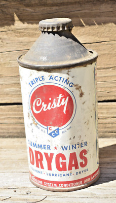 Vintage Cristy Dry Gas Lubricant Cone Top Advertising Can | eBay