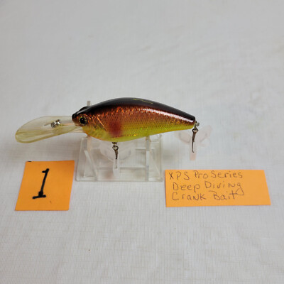XPS Pro Series Deep Crankbait 16 Colors (3 3/8"L) Dives to 15' Vintage ...