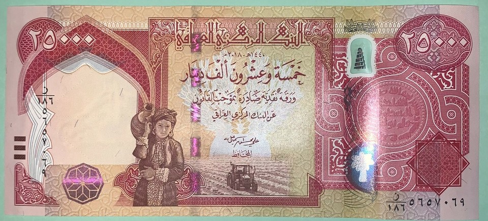 300,000 New Iraqi Dinar - 12 UNCirculated 25K Banknotes of Iraq ...