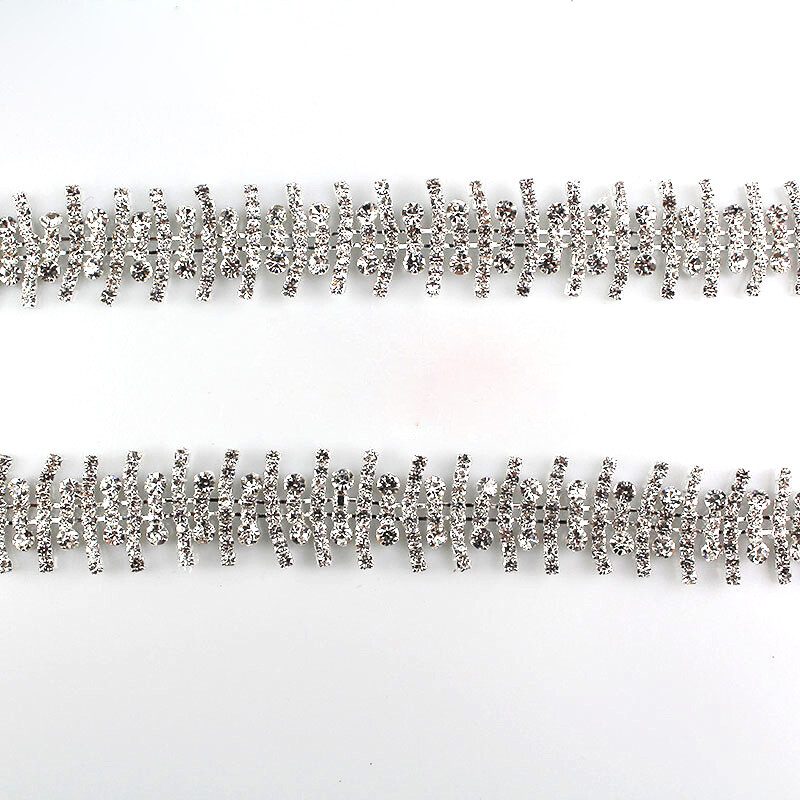 90cm Crystal DIY Rhinestone Trim Ribbon Sew on Diamante Applique Decor ...