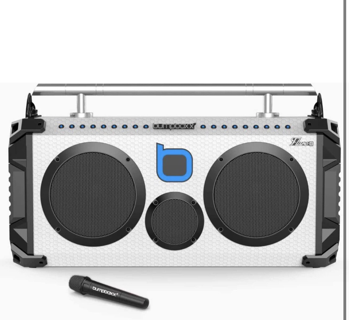 Jabbawockeez X Bumpboxx Flare8 Bluetooth Boombox white Camo **NEW** | eBay