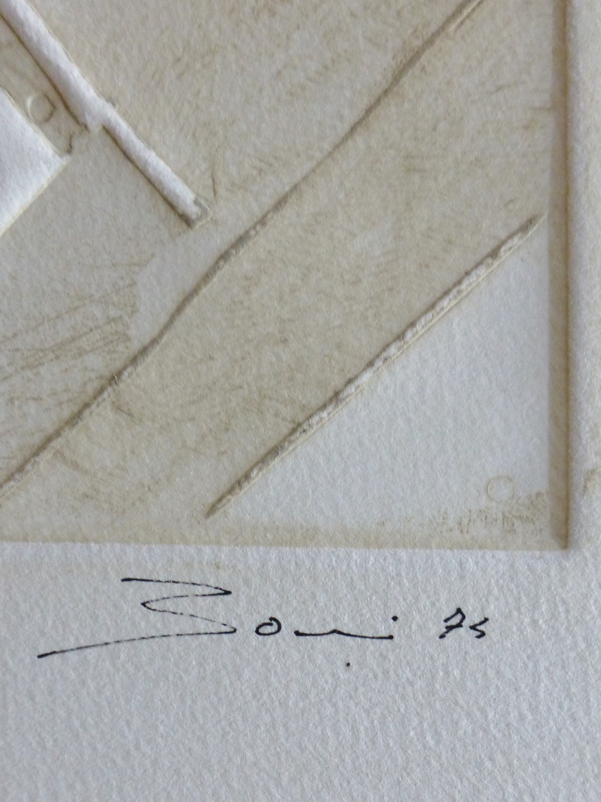 Paolo Boni 1974 " Brise " 17/50 Handsigniert Mit Radierung Italienische ...