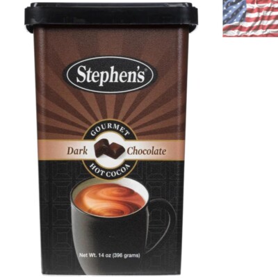 Stephens Gourmet Dark Chocolate Hot Cocoa - Pack of 2 Canisters, 16oz ...
