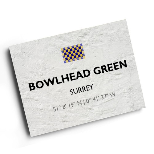 A3 PRINT - Bowlhead Green, Surrey - Lat/Long SU9138 | eBay