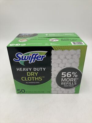 Swiffer Sweeper Heavy Duty Dry Sweeping Cloth Refills 50-count New ...