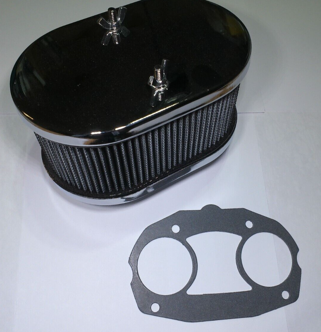 40/44/48 IDF Style Dual Stud Oval Air Cleaner | Dellorto Weber HPMX ...