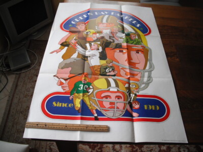 1968 NFL COLLECTOR SERIES GREEN BAY PACKERS POSTER 24x36 BY DAVID ...