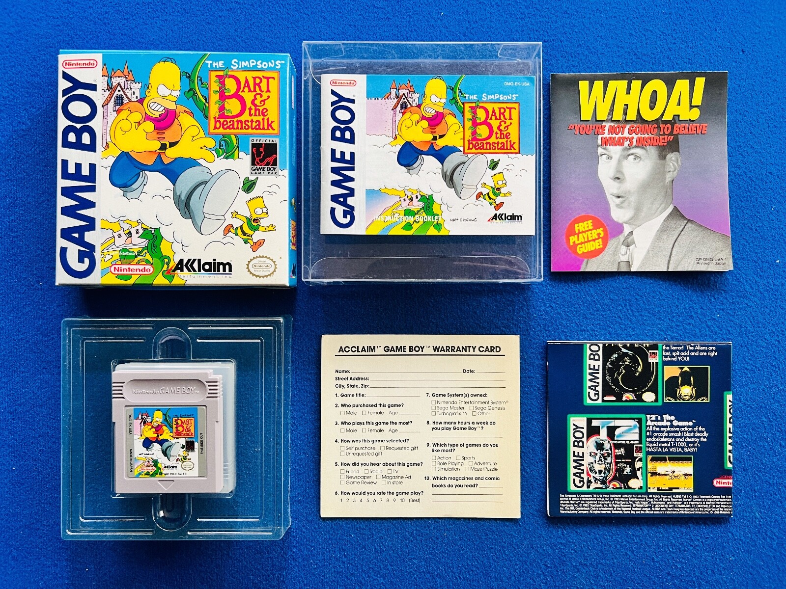 Bart and the Beanstalk Nintendo Gameboy 100% CIB Complete THE SIMPSONS ...