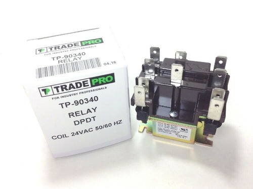 90340 Relay Trade Pro TP-90340 24VAC Coil 50/60 HZ A/C Air-Conditioning ...