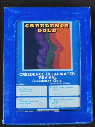 CCR CREEDENCE CLEARWATER REVIVAL GOLD ~ RARE 8 TRACK TAPE ~ TESTED ...