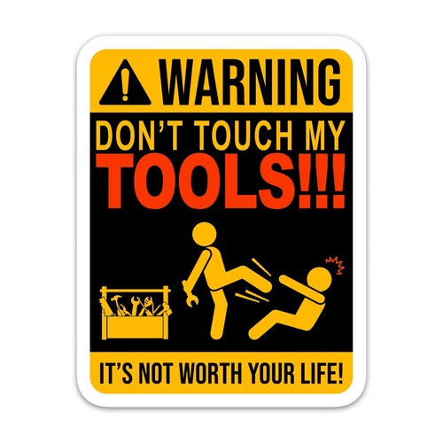 (3PCs) Don't Touch My Tools Funny Sticker for Men Welding Ironworker ...