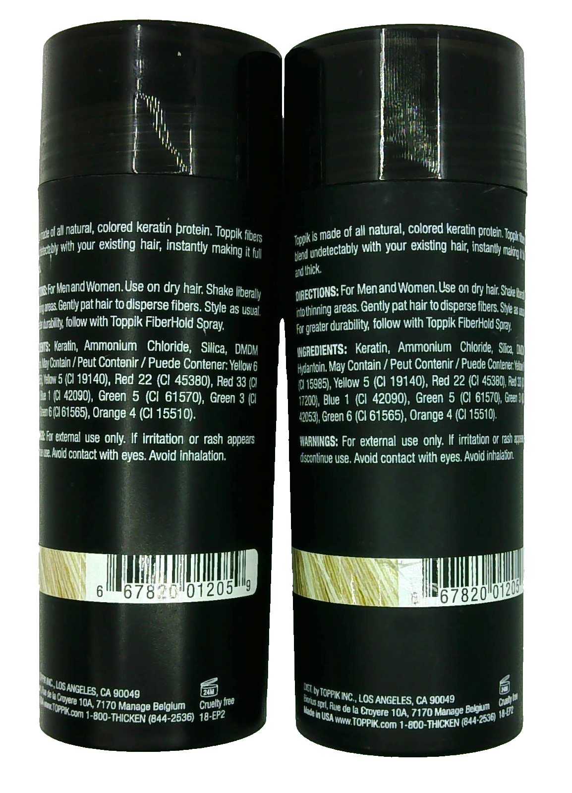 Toppik Hair Building Fibers 27.5 g/0.97 oz Choose Color [2 Pack ...