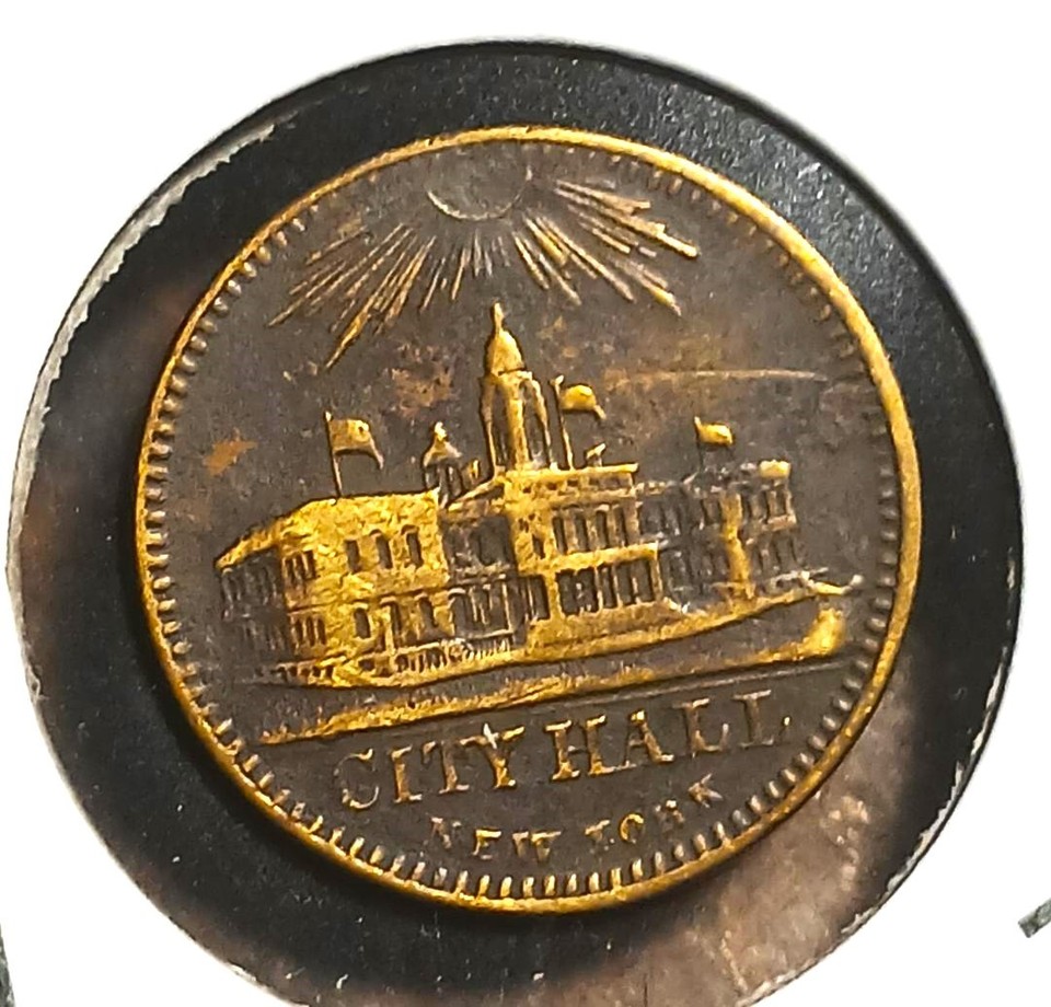 Civil War Token George Washington City Hall New York, Great Gift | eBay