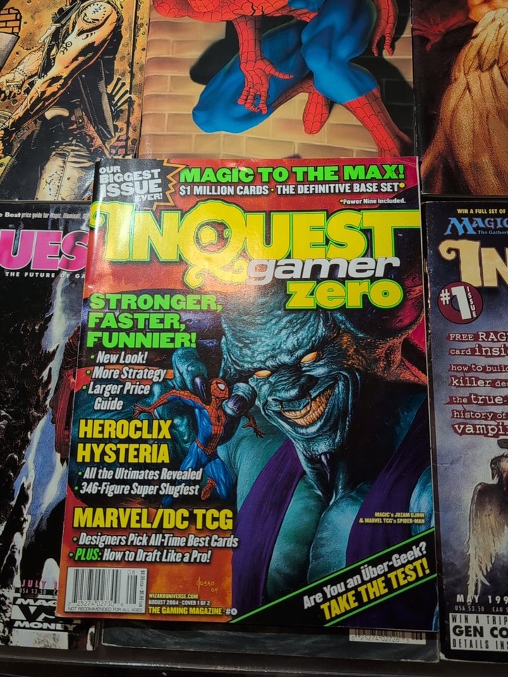 INQUEST Magazines #0 #1 #2 #3 #4 #5 #6 #7 #8 #9 Lot of 10 MTG MARVEL ...