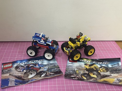 LEGO 9093 9094 Racers Bone Cruncher / Star Striker 77 Monster Trucks ...